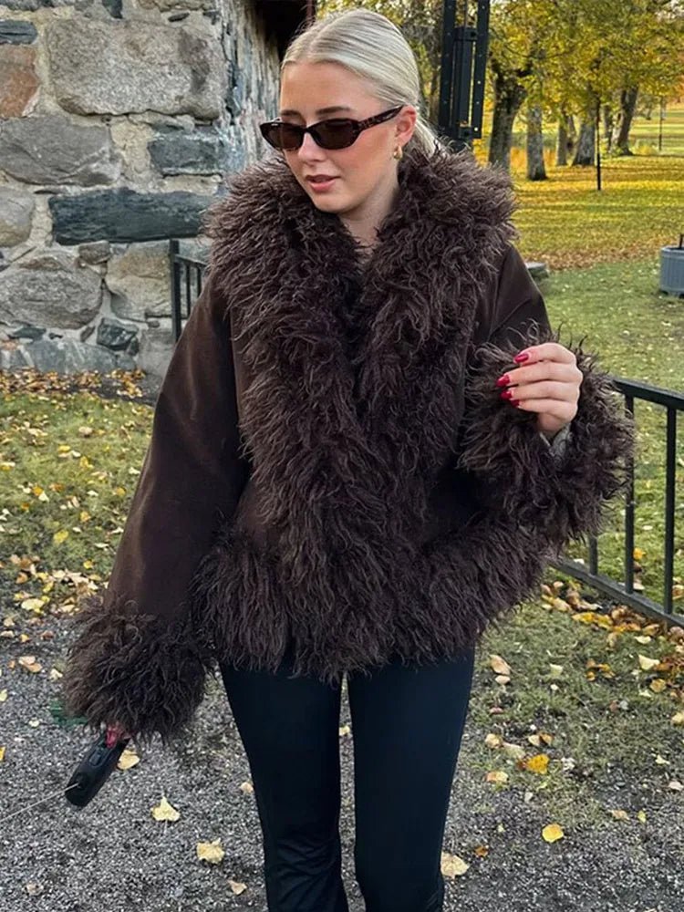 Kelly Plush Faux Fur Coat – SEAME